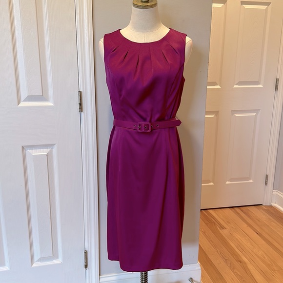 Dress Barn | Dresses | Dress Barn Belted Midi Dress | Poshmark